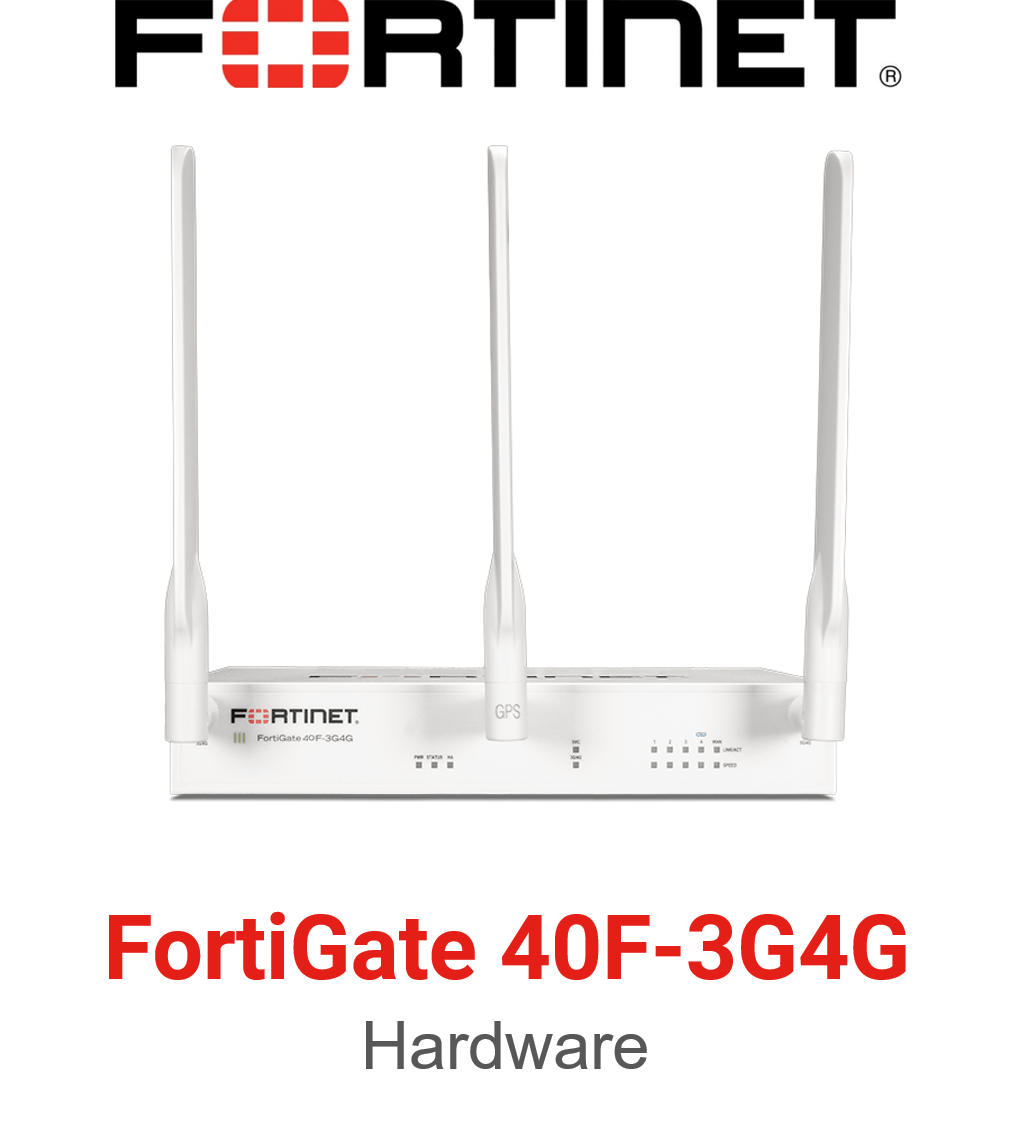 Firewall FortiGate 40F 3G4G da Fortinet (FG-40F-3G4G) | EnBITCon sistema online